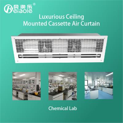 China Automatic Ceiling Mounted Air Curtain Remote Cooling 220V 290W For Chemical Labs for sale