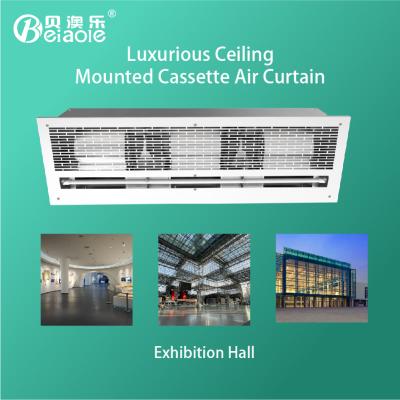 China Ceiling Mounted Air Curtain 220V 230W 16 m/s Air Speed Flush Mount for Exhibition Hall for sale
