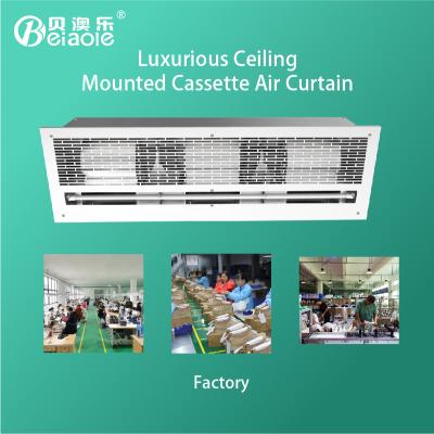 China 220V 380W Ceiling Mounted Air Curtain 1500mm Galvanized Steel Casing Commercial Door for sale
