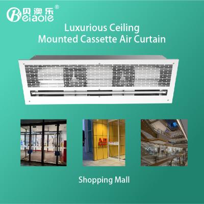 China Recessed Ceiling Mounted Air Curtain 220V 230W 900mm Air Barrier Door Unit for sale
