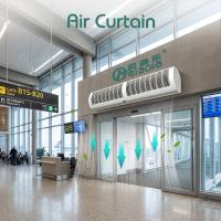 China Titan Series 72 Inch Sensor Motion Electronic Door Air Curtain 380V 160W for Flies for sale
