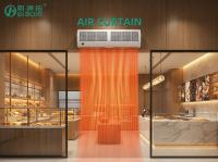 China Insulated Outdoor Hot Air Door Curtain 380V 220V 150-200W Ceiling Mount for Cold Climate for sale