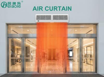 China Cross Flow Door Electric Air Curtain Heater 380V 200W 1200mm for Supermarkets for sale