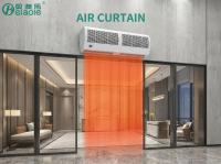 China Industrial Electric Air Curtain Heater 230V 180W 1400m³/h Ceiling Mount PTC Heating for sale