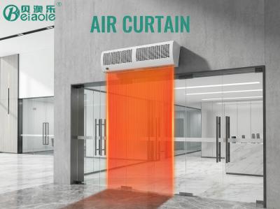 China High Power Electric Heated Air Curtain 380V 160W Ceiling Mount for Warehouse Doors for sale