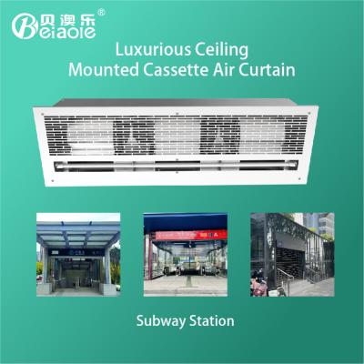 China Centrifugal Ceiling Mounted Air Curtain 220V 290W 16-18m/s for Subway Station for sale