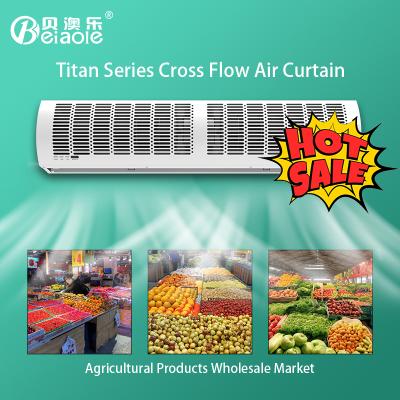 China Indoor Electric Over Door Air Curtain Ceiling Mounted 220V 50HZ 9--11 m/s Air Curtain Door for sale