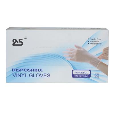 China Blue Exam Disposable Nitrile Gloves Powder Free - 1000pcs per Carton with CE FDA ISO13485 Certification for sale
