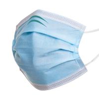 China ISO 13485 Certified 3-Layer Disposable Face Mask 50pcs/Box Blue White Medical Grade for sale