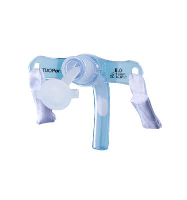 China Medical Grade PVC Tracheostomy Tube 3.0-9.0mm with 15mm Connector and Ethylene Oxide Sterilization for sale