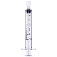 China 3ml Disposable Plastic Syringes Without Needles - Food Grade PVC Material, Individual Sterile Sealed Packaging for sale
