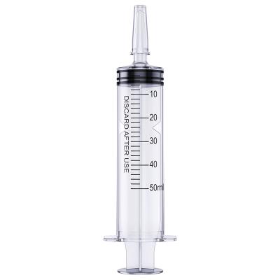 China 50ml Disposable Plastic Syringe for Liquid Measurement - Food Grade PVC Material with Individual Sterile Sealing for sale