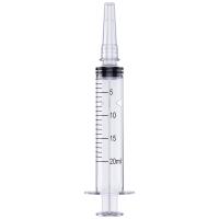 China 20ml OEM Sterile Disposable Syringe with Needle - Food Grade PVC, 1ml to 60ml Sizes for sale