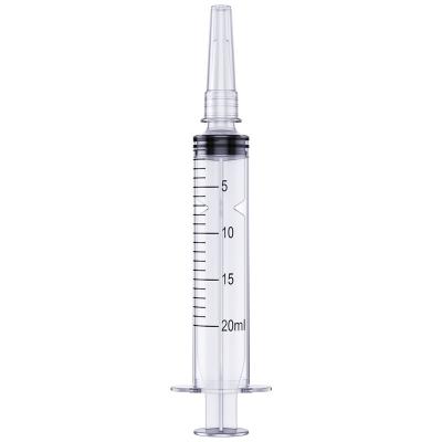 China 20ml OEM Sterile Disposable Syringe with Needle - Food Grade PVC, 1ml to 60ml Sizes for sale
