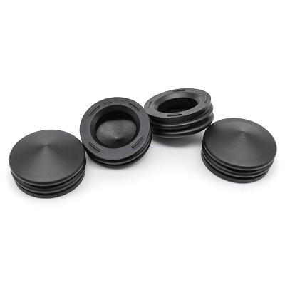 China Medical Syringe Rubber Gaskets Black Color Pyrogen Free 100K Clean Room Manufacturing 300-200000 PCS for sale
