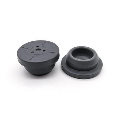 China Black Halogenated Butyl Rubber Stopper for Injection Applications - 300-200000 PCS Minimum Order for sale