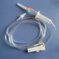 China Sterile Disposable IV Infusion Set with 150cm Length and 20 Drops/ml Flow Control - CE Certified Medical Device for sale