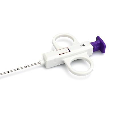China 16G 160mm Disposable Medical Semi-Automatic Biopsy Needle with Coaxial Design for Organ Tissue Sampling for sale