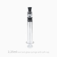 China 2.25ml Borosilicate Glass Saline Flush Syringe with Luer Lock - 0.9% Normal Saline, 3-Year Shelf Life for sale