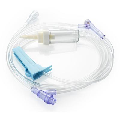 China Seabird 150cm Y-Shaped Disposable IV Infusion Set with 20 Drops/ml Flow Rate and EO Sterilization for sale