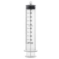 China 100ml Disposable Syringe with Clear Scale Markings - Food Grade PVC for Industrial Inks & Perfumes for sale