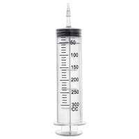 China 300ml Clear Volume Scale Disposable Syringe - Food Grade PVC Material for Laboratory & Industrial Use for sale