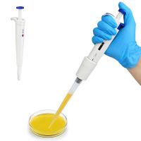 China 1-10ML Manual Adjustable Pipette Laboratory Micropipette Single Channel Pipettor for sale