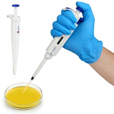 China 20-200μL Manual Adjustable Pipette Laboratory Micropipette Single Channel Pipettor for sale