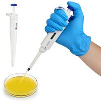 China Manual Adjustable Pipette 50-300μL with Large Digit Display for Laboratory Use for sale