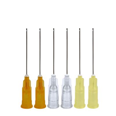 China Dental Endo Irrigation Needle Tips Dispensing Tips 27G Side Vent Luer Lock for sale