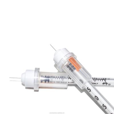 China Mechanical Safety Diabetes Syringes - Needlestick Injury Prevention Design for sale