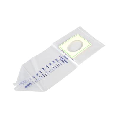 China Disposable Children Urine Bag 100ml 200ml Capacity Medical Grade PVC Hospital Pediatric Care for sale