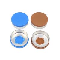 China 28mm Brown and Blue Aluminum-plastic Medicine Vial Caps for Sale for sale