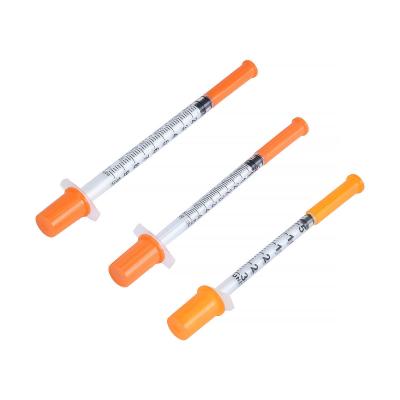 China High Quality CE 32g Insulin Syringe Sterile 0.3ml 0.5ml 1.0ml Insulin Syringe for sale