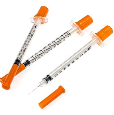 China Medical Use Precision and Comfort Accurate Diabetes Management 0.5ml 1ml Insulin Syringe With Good Quality for sale