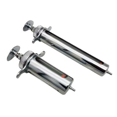 China Condition Stainless Steel Metal Syringe for Livestock Veterinary Instrument for Animal Husbandry for sale