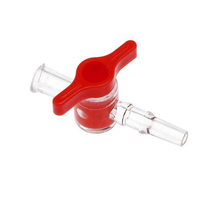 China Luer Lock Two-Way Flow Control Valve with PC/PE Plastic Rotary Throttle Switch for Fluid Transfer for sale