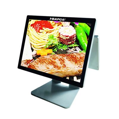 China Double Screen All In One Machine 15.6 inch Point Of Sale Capacitive Touch Screen POS Machine Touch Screen POS System for sale