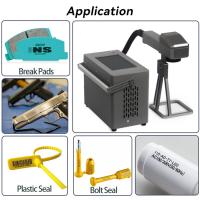 China Handheld Fiber Laser Marking Machine 20W 30W 50W 100W Portable Laser Marker For Metal for sale