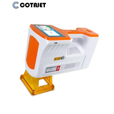 China Mini Handheld Laser Marking Machine 75X75mm Portable Fiber Laser Marker for sale