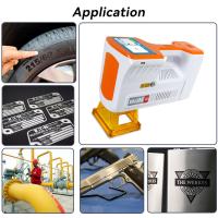 China Mini Handheld Laser Marking Machine 75X75mm Portable Fiber Laser Marker for sale
