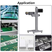 China 20W 30W 50W 100W Fiber Laser Marking Machine For Printing On Metal / Aluminum Lids for sale
