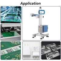 China 50W 100W Flying Fiber Laser Marking Machine For Stainless Steel / Medical Devices for sale