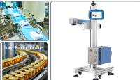 China COTAJET Flying Fiber Laser Marker Machine 50W 100W Anti Corrosive Hardness for sale