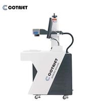 China 0-130m/min Static Fiber Laser Marking Machine 1064nm For Plastic / Nameplate for sale