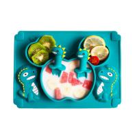 China Food Grade Silicone Baby Tray Custom Feeding Plates And Bowls PPA PVC Free for sale
