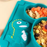 China Food Grade Silicone Baby Tray Custom Feeding Plates And Bowls PPA PVC Free for sale