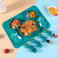 China Food Grade Silicone Baby Tray Custom Feeding Plates And Bowls PPA PVC Free for sale