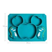 China Food Grade Silicone Baby Tray Custom Feeding Plates And Bowls PPA PVC Free for sale