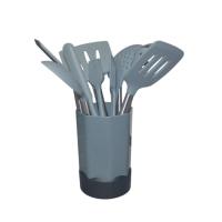 China 12 Piece Gray Silicone Spatula Kitchenaid Cookware Utensil Set Customized for sale